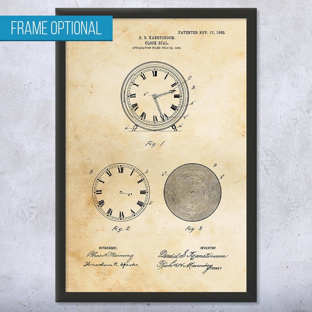 Clock Dial Poster Print Clock Maker Gift Watchmaker Gift | Etsy