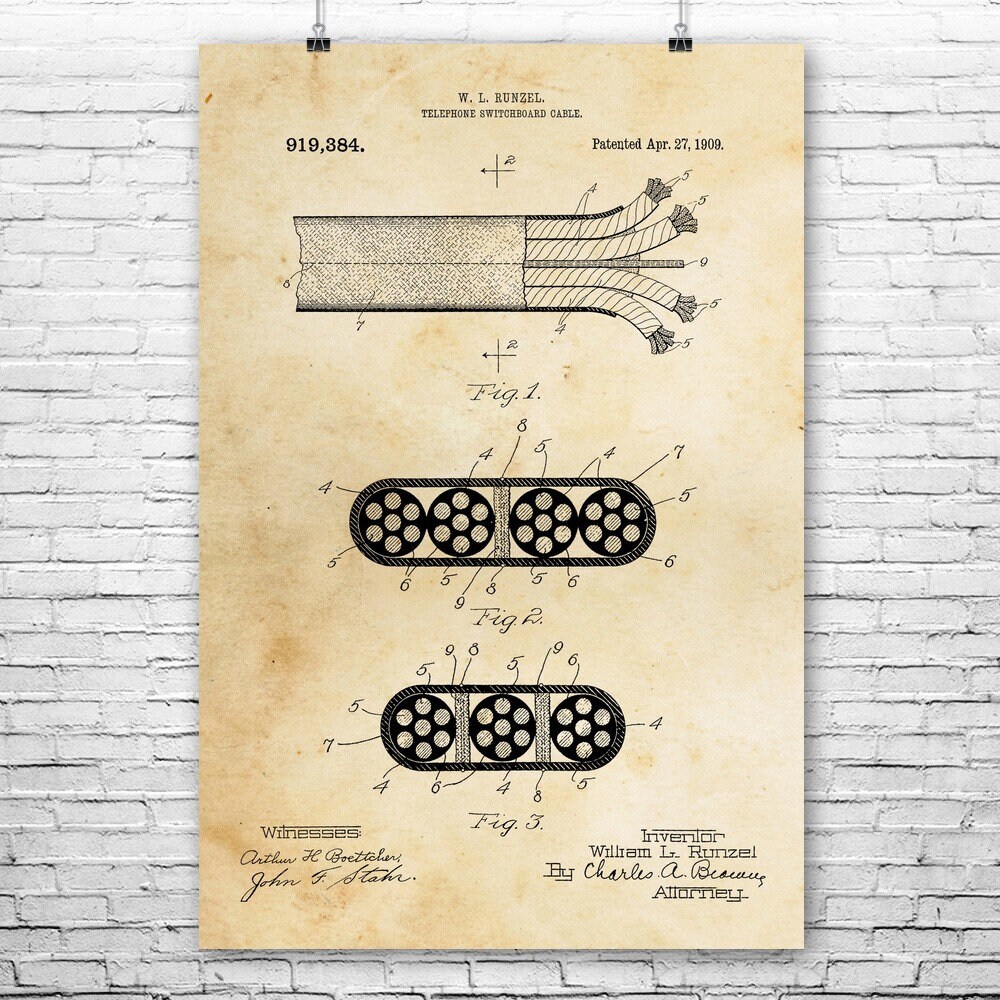 Telephone Switchboard Cable Poster Print Telecom Wall Art | Etsy