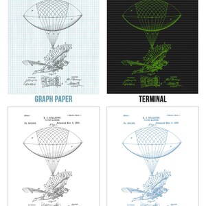 Framed Flying Machine Wall Art Print, Pilot Gift, Aviation Decor ...