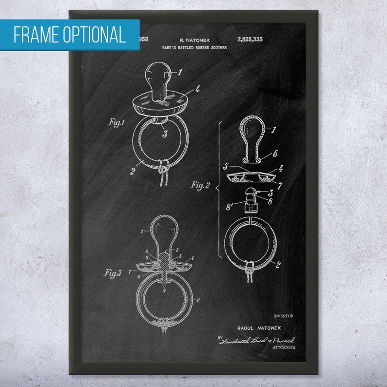 Baby Pacifier Poster Print Nursery Wall Art Daycare Decor - Etsy