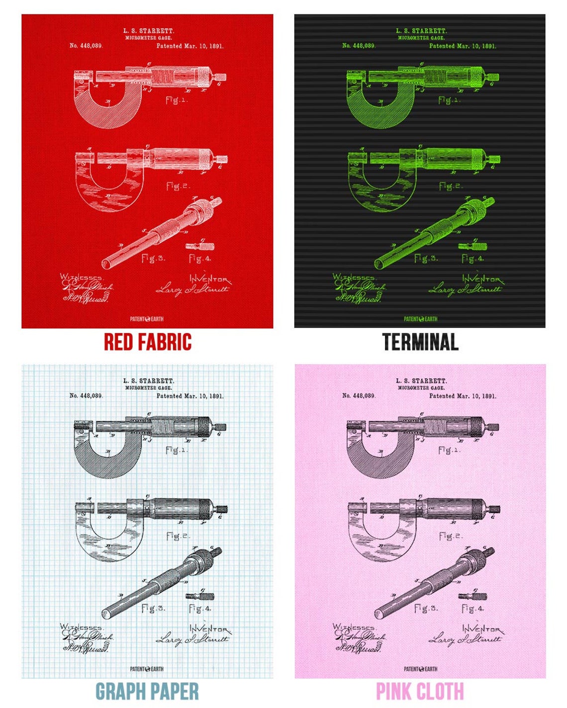 Framed Micrometer Gage Wall Art Print Engineer Gift | Etsy