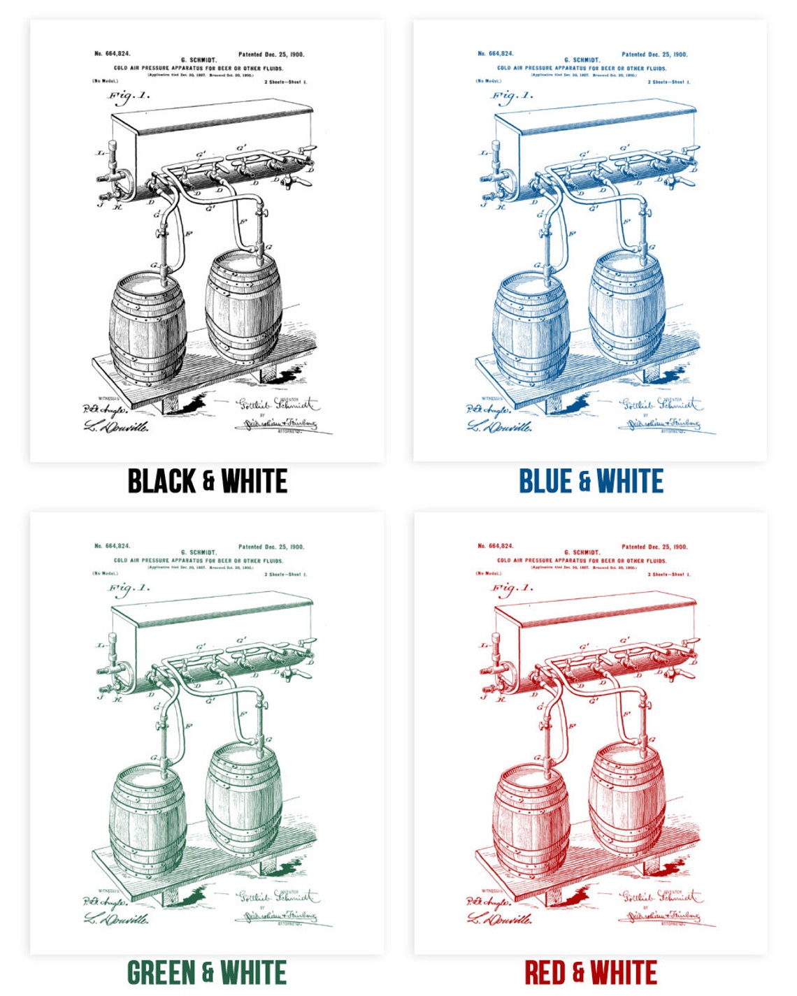 Beer Keg & Tap Poster Print Bar Art Brewing Gift Restaurant - Etsy