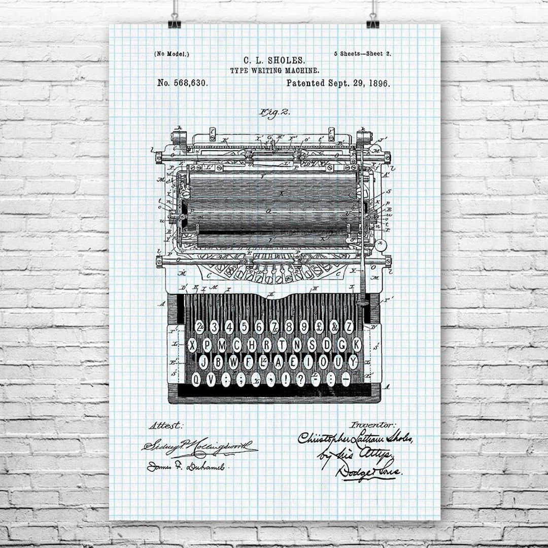 Typewriter Poster Print Writer Gift Journalist Gift - Etsy