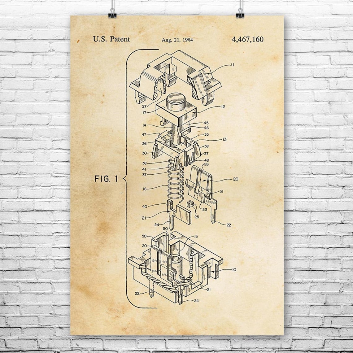 Cherry MX Keyboard Switch Poster Print Computer Lab Art - Etsy