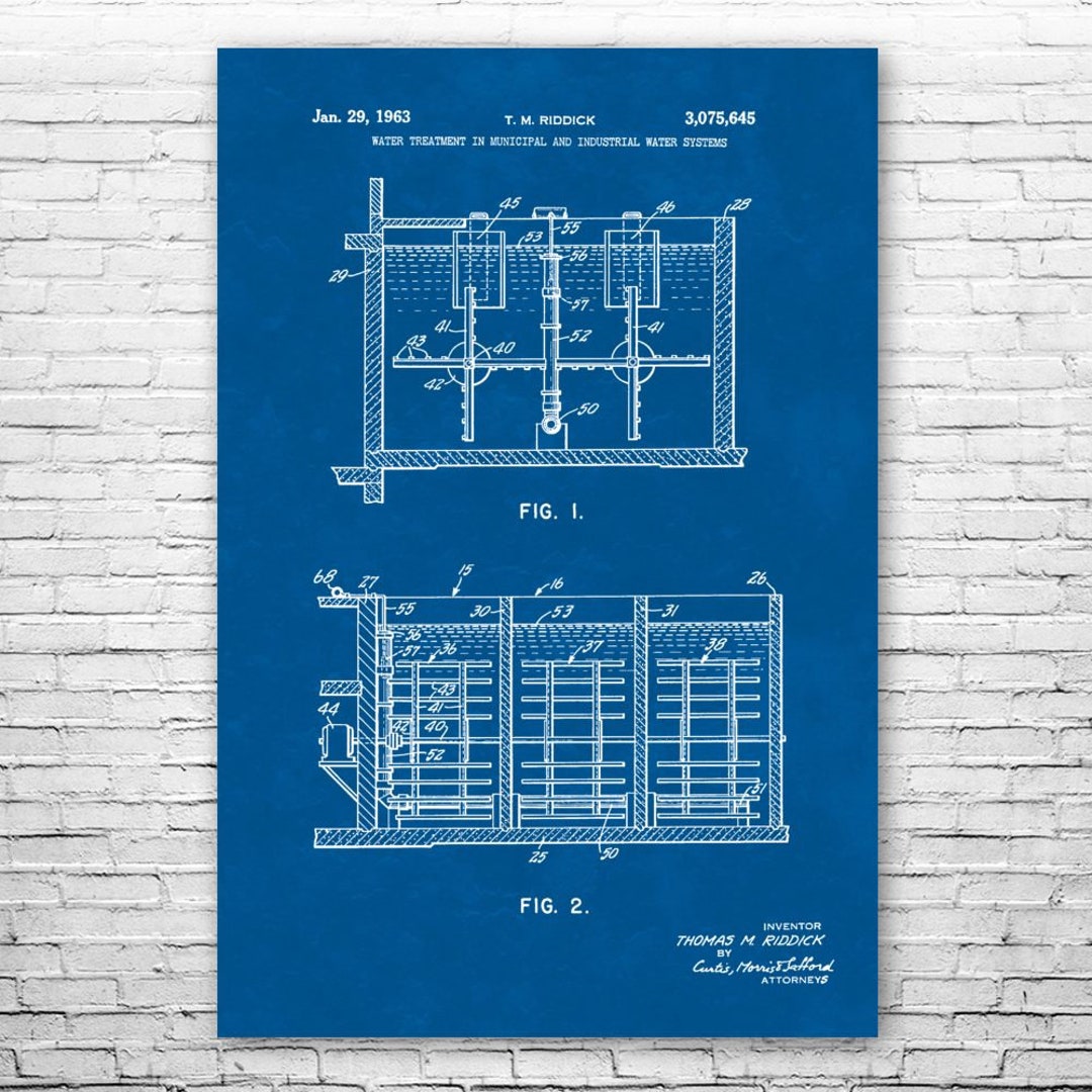 Water Treatment Poster Print, Industrial Decor, Water Technician ...