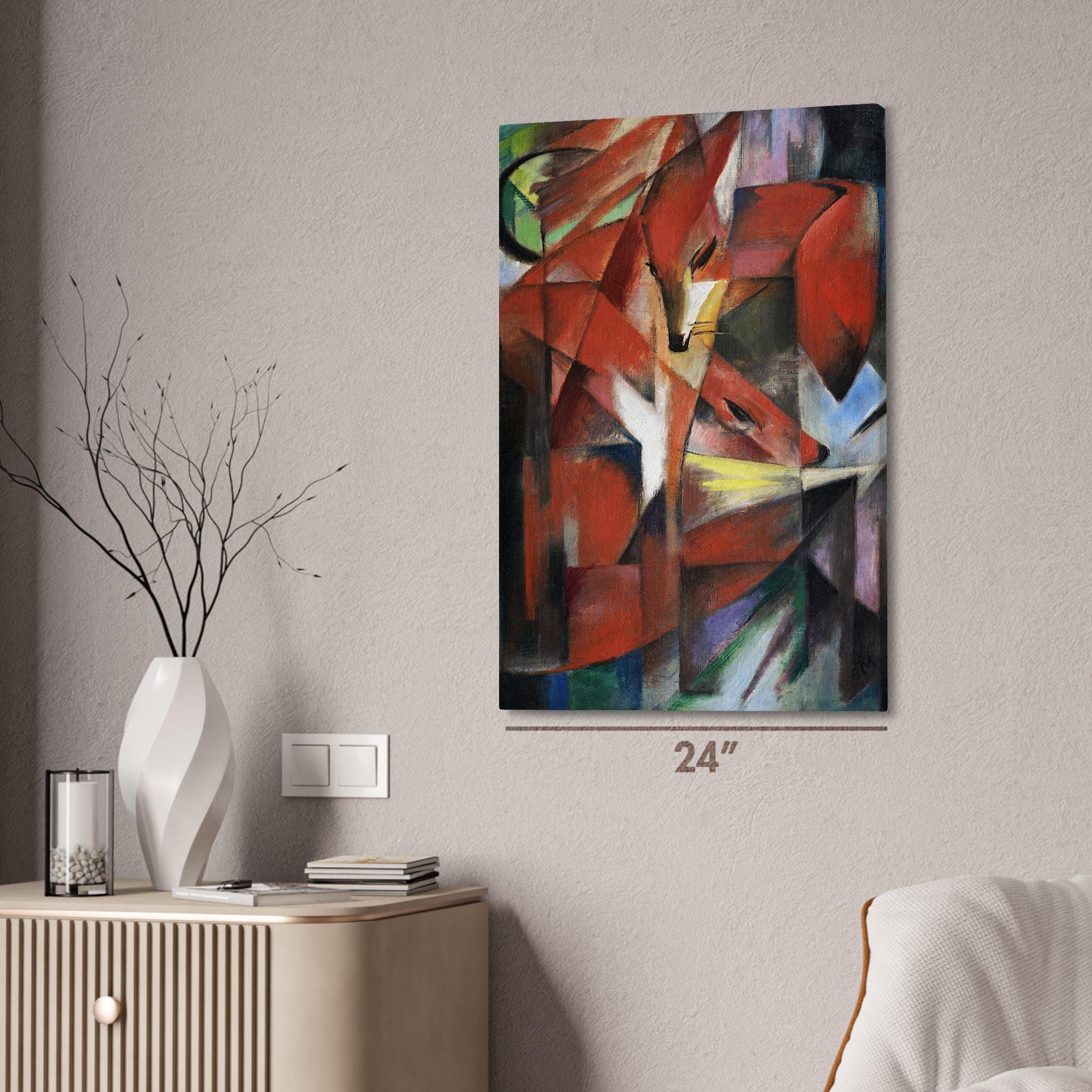 Franz Marc the Foxes Art Print: Animal Art, Vintage Painting - Etsy