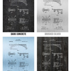 Framed Arch Bridge Wall Art Print Civil Engineer City - Etsy