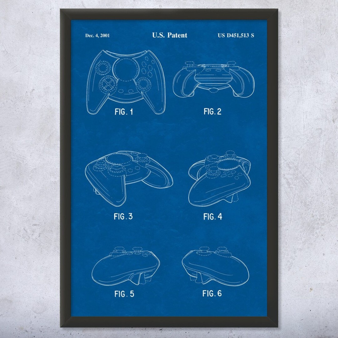 Framed Video Game Controller Wall Art Print Game Store Art - Etsy