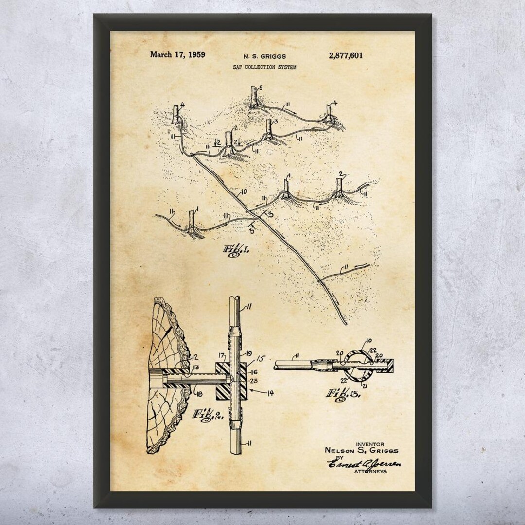 Syrup Collection Patent Wall Art | Poster, Canvas or Framed | Maple ...