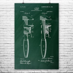 Pipe Wrench Poster Print Plumbing Art Pipe Fitter Plumber - Etsy