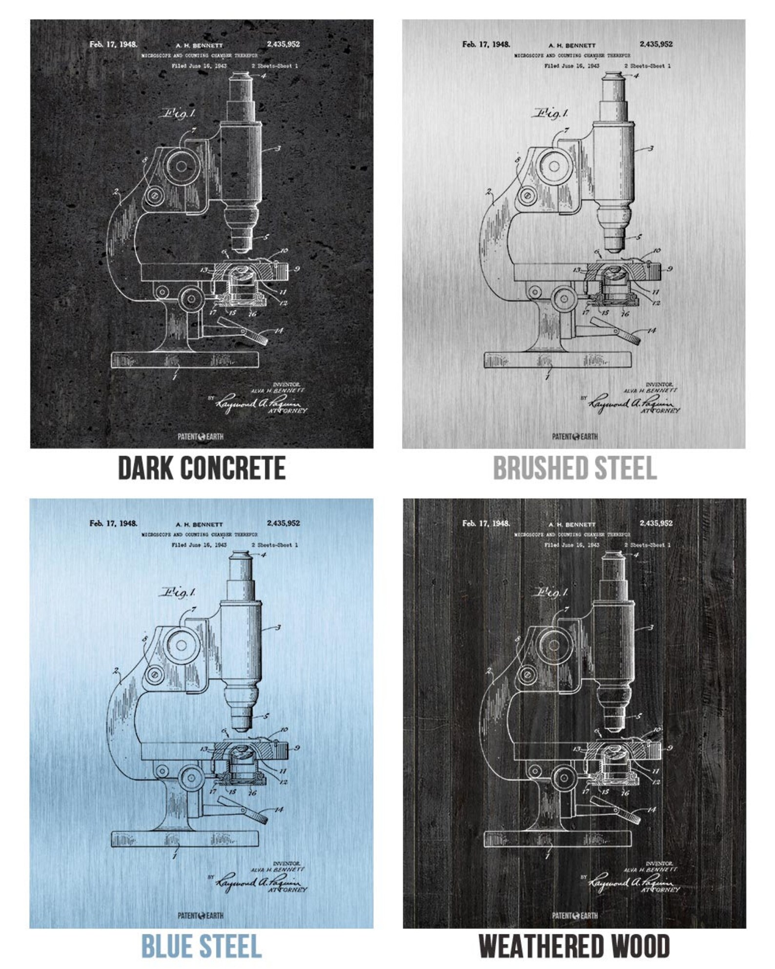 Framed Microscope Wall Art Print Microbiologist Gift Science - Etsy