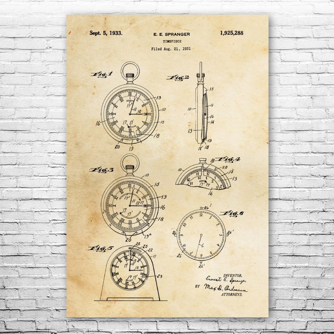 Clock Face Poster Print, Watchmaker Gift, Jewelry Store Art, Watch ...