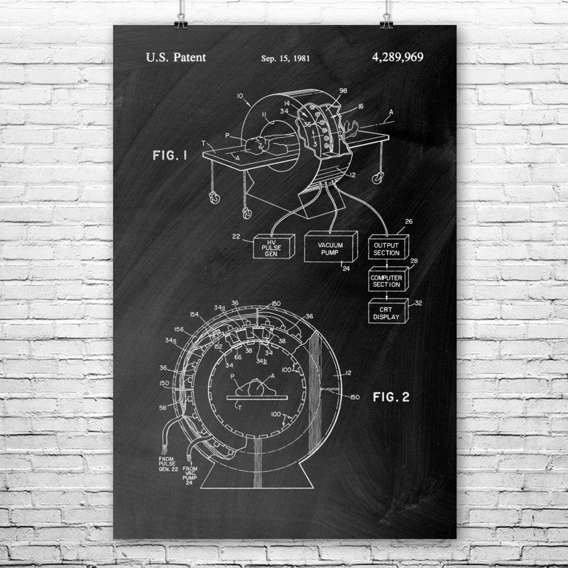 CAT Scan Poster Print Doctors Office Lab Technician - Etsy