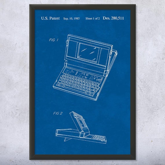Framed Laptop Computer Wall Art Print Repair Shop Art - Etsy