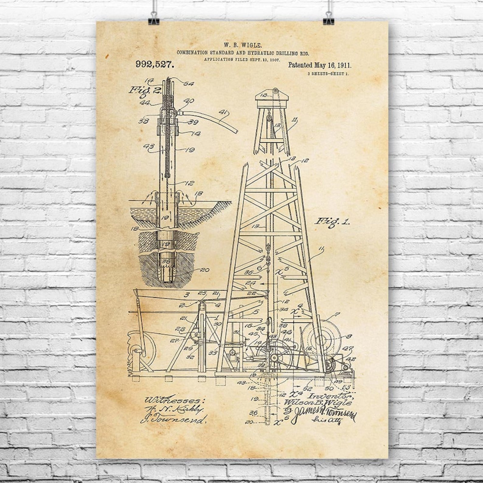 Oil Drilling Rig Poster Print Rig Worker Roughneck Gift Oil | Etsy
