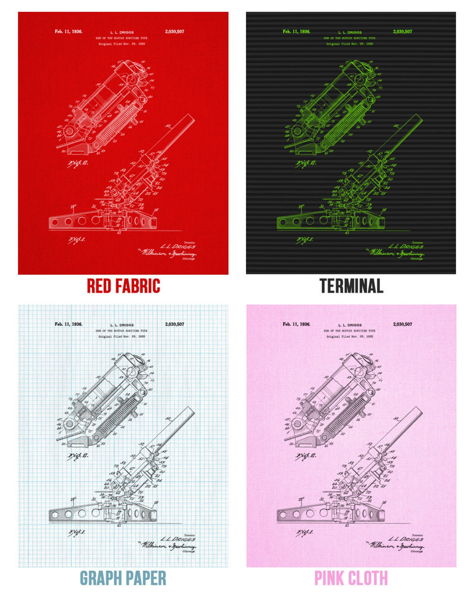 Howitzer Cannon Poster Print Artillery Wall Art Munitions - Etsy