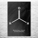 Formaldehyde Molecule Poster Print, Photographer Gift, Mortician Gifts ...
