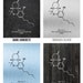 THC Molecule Poster Print, Cannabis Art, Stoner Gifts, Weed Art, THC ...
