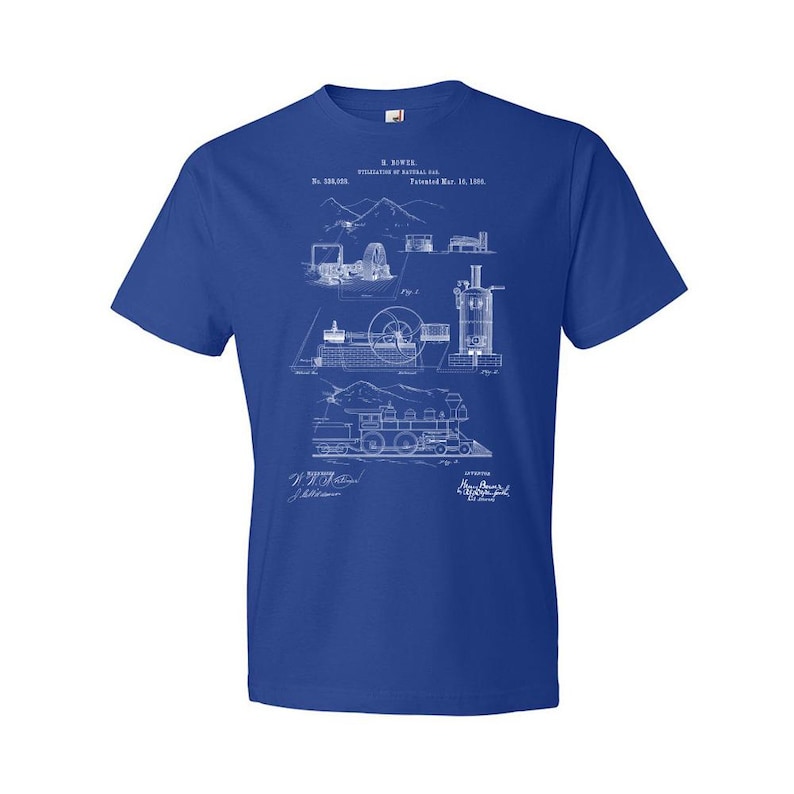 Natural Gas Pipeline Patent T-shirt: Energy Engineer, Engineering Shirt ...