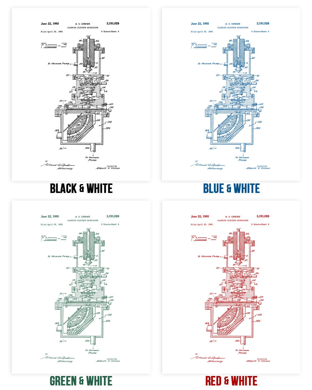 Scanning Electron Microscope Poster Print Science Teacher | Etsy