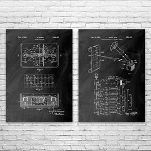 Seismometer Patent Wall Art Set of 2: Surveyor Gift, Industrial Decor ...