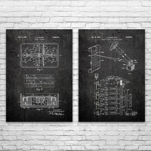Seismometer Patent Wall Art Set of 2: Surveyor Gift, Industrial Decor ...