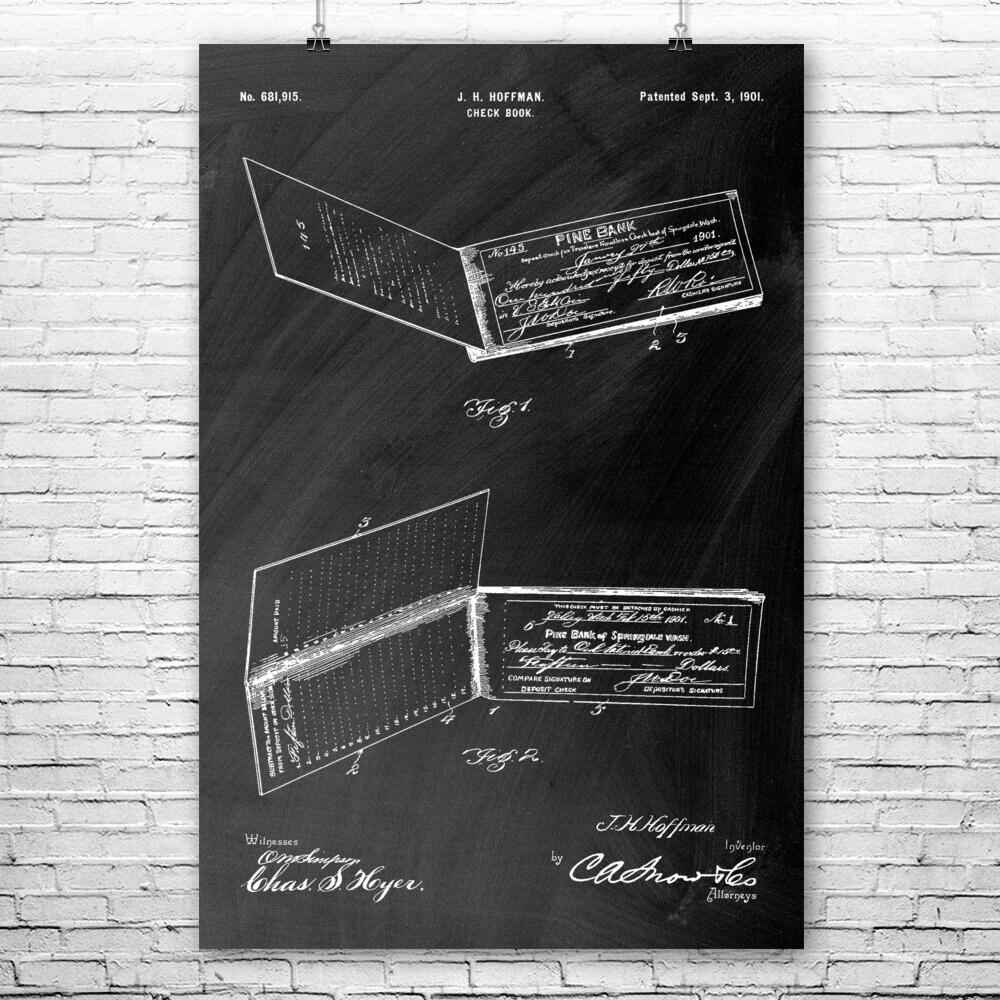 Checkbook Poster Print Bank Manager Accountant Gift Office | Etsy