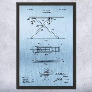 Ironing Board Patent Wall Art | Poster, Canvas or Framed | House ...