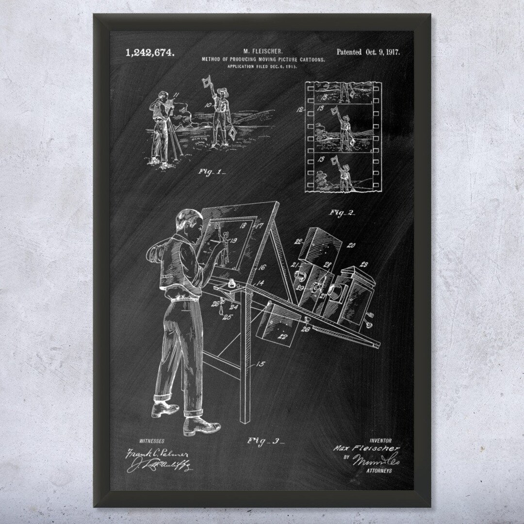Framed Film Animation Wall Art Print Studio Decor Director - Etsy