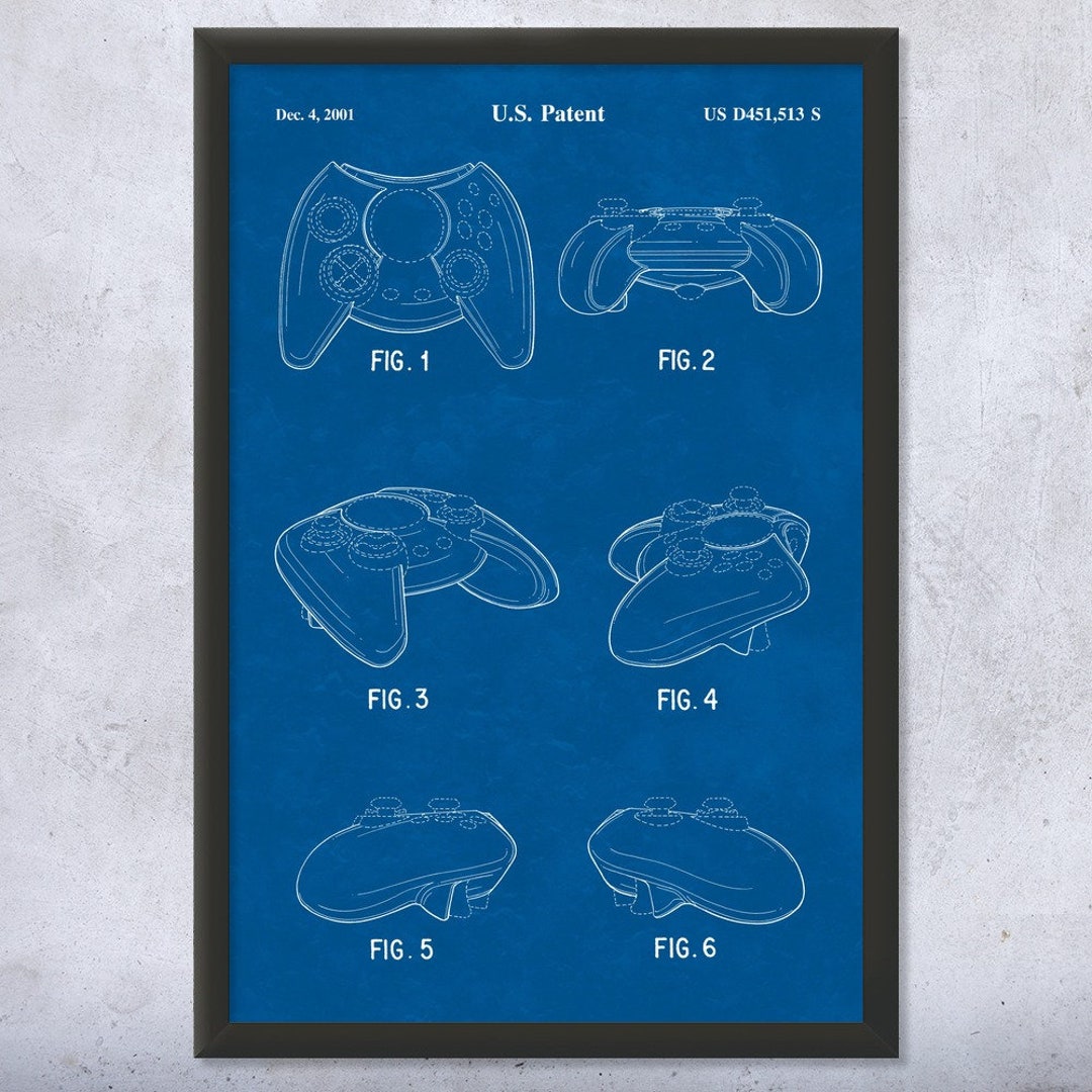 Framed Video Game Controller Wall Art Print Game Store Art - Etsy