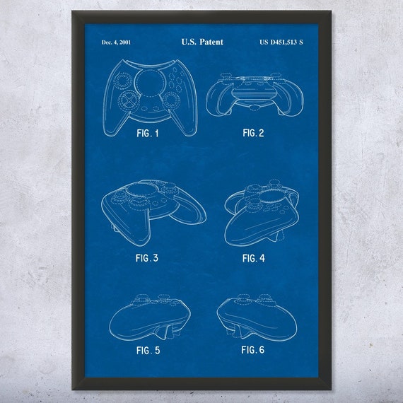 Framed Video Game Controller Wall Art Print Game Store Art | Etsy