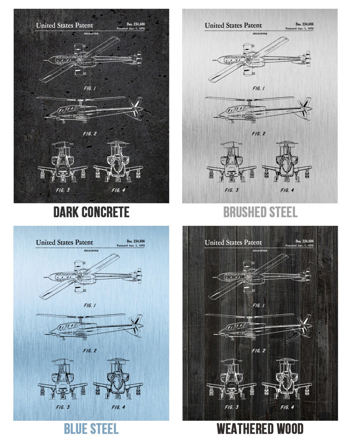 Attack Helicopter Poster Print Army Pilot Gift Military - Etsy