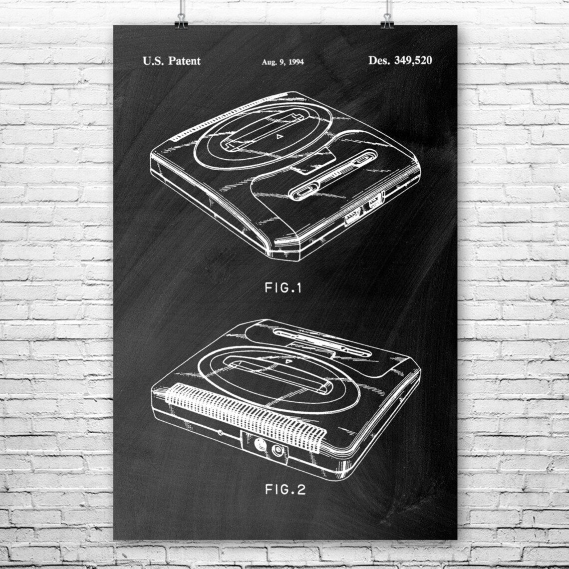 Mega Drive Console Poster Print Game Store Art Game | Etsy