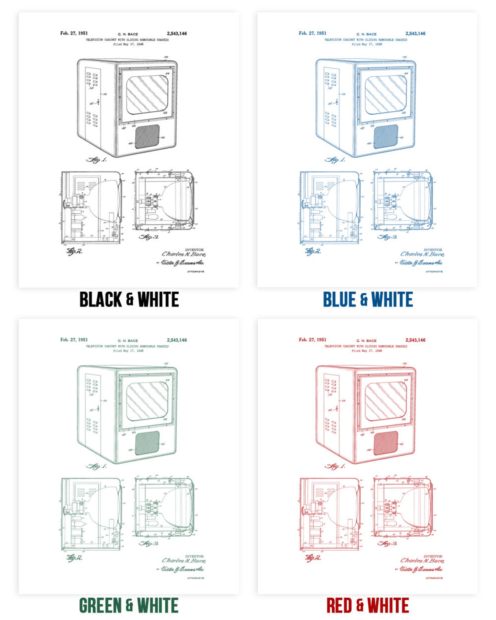 Retro TV Poster Print Film Student Gift Television Art TV | Etsy