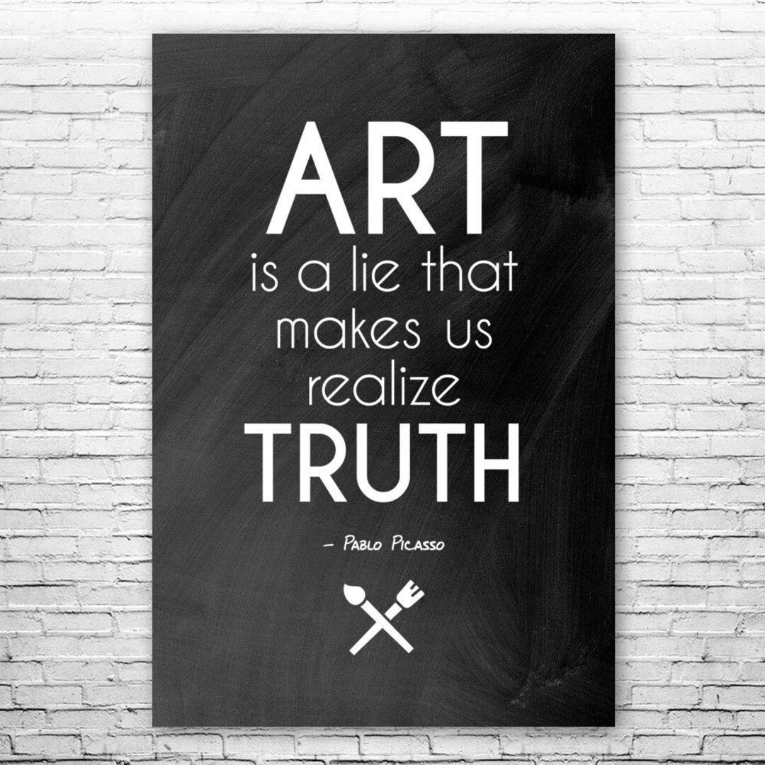 Picasso Quote Art Poster Print, Art Studio Decor, Artist Gift ...