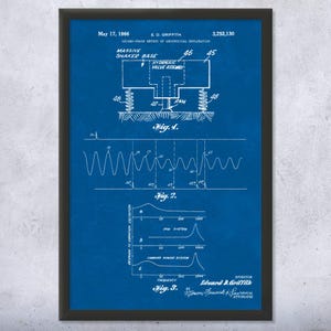 Seismic Prospecting Patent Wall Art | Poster, Canvas or Framed ...