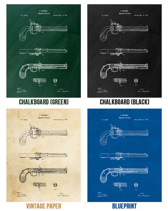 Flintlock Pistol Blueprints