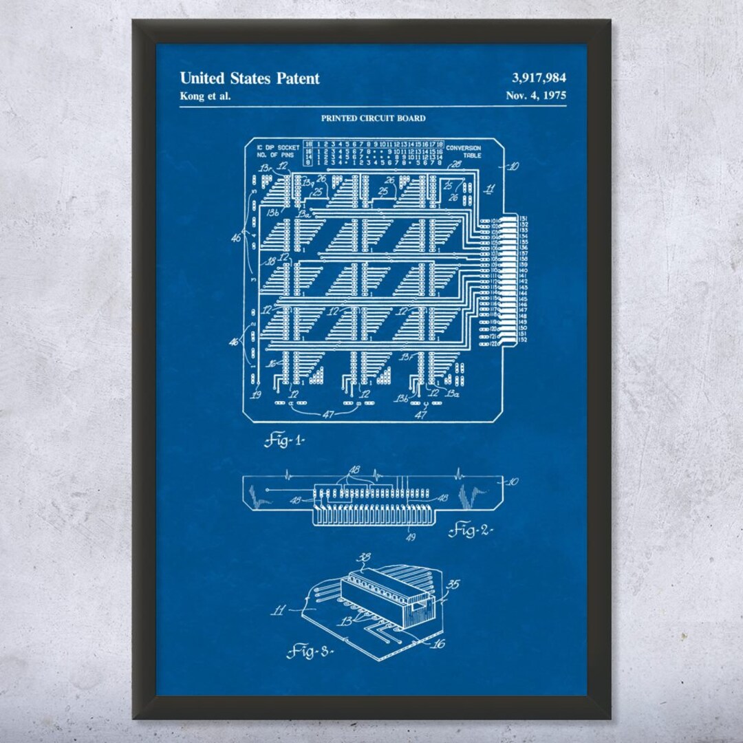 Framed Circuit Board Wall Art Print Computer Decor IT Tech - Etsy