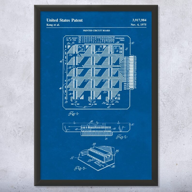 Framed Circuit Board Wall Art Print Computer Decor IT Tech - Etsy