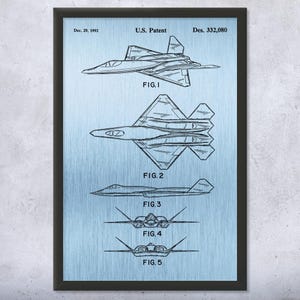 F-23 Fighter Jet Patent Art Print: Combat Pilot, Air Force Gift - Etsy