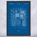 Framed Motherboard Wall Art Print, Computer Decor, Lab Art, Circuit ...