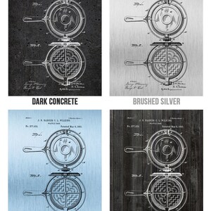 Kitchen Patent Prints Set of 8, Food Lover Gift, Kitchen Decor, Cooking ...