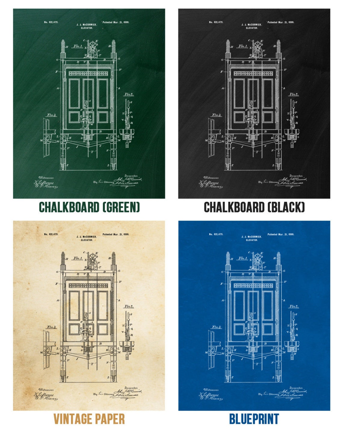 Framed Elevator Wall Art Print Industrial Art Architect - Etsy