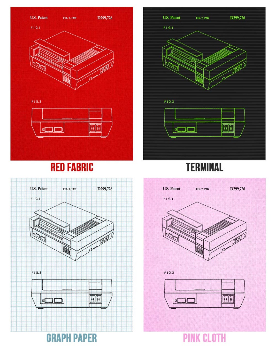 NES Video Game Console Poster Print Game Room Decor Video - Etsy