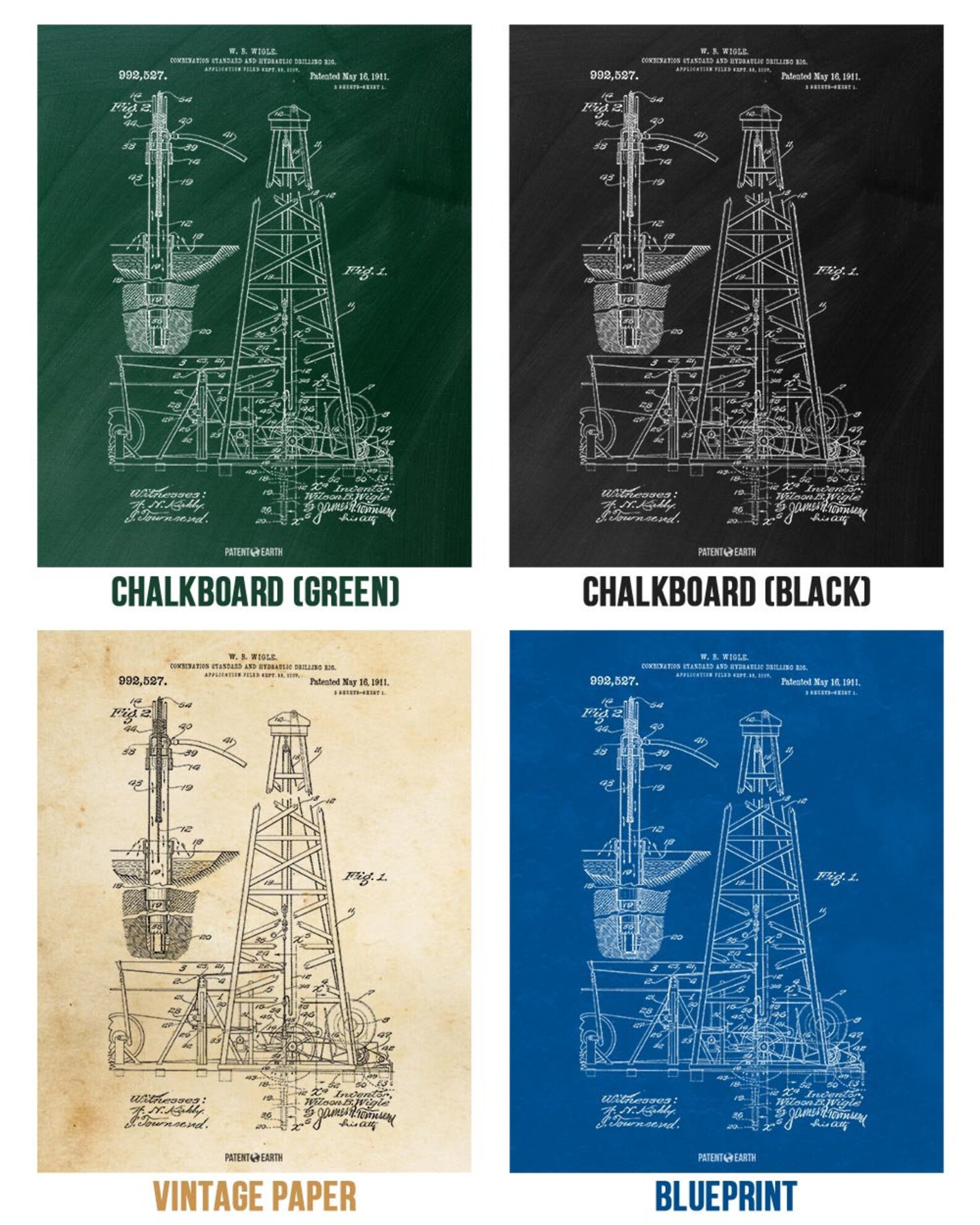 Framed Oil Drilling Rig Wall Art Print Rig Worker Roughneck - Etsy