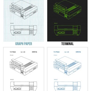 NES Video Game Console Poster Print Game Room Decor Video - Etsy