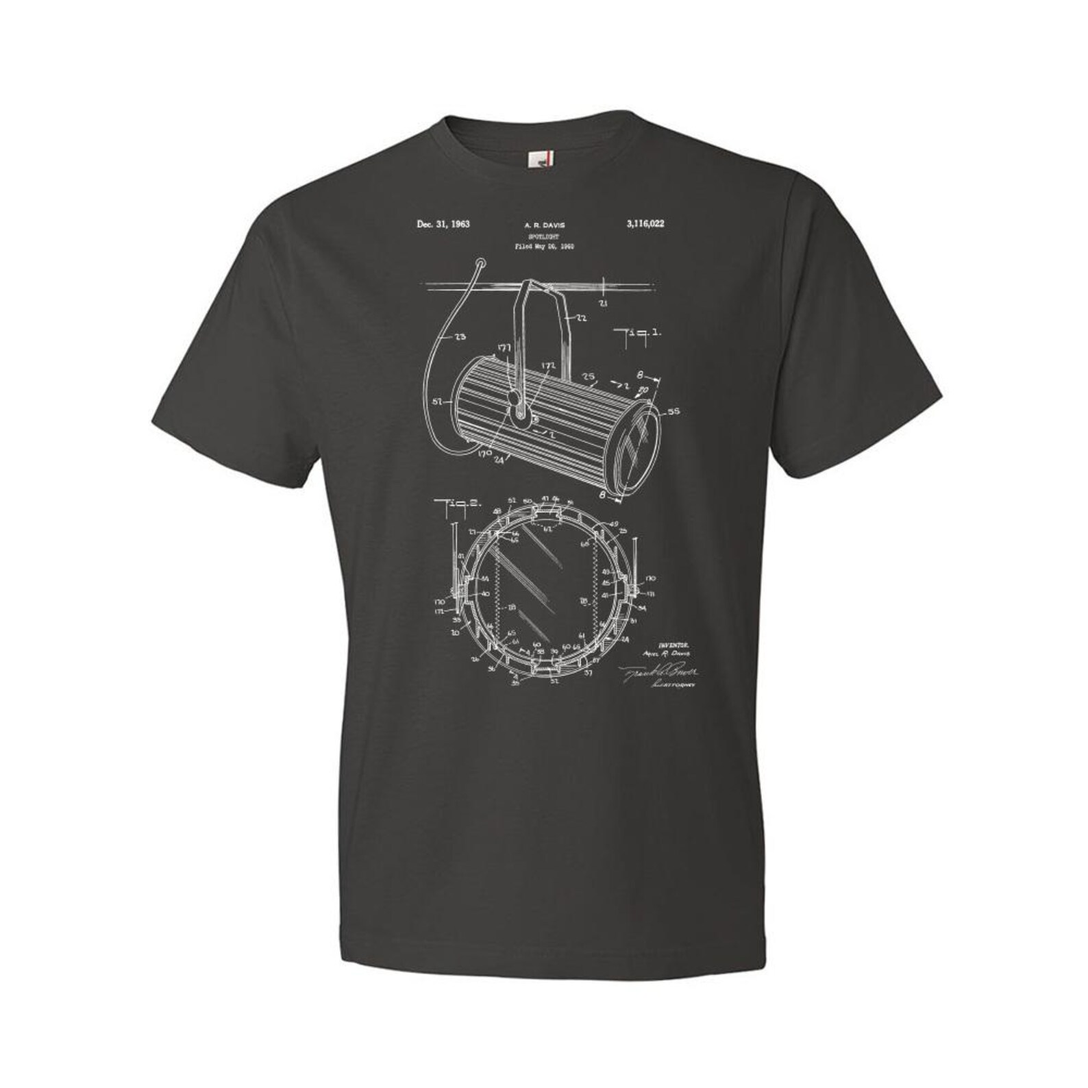 Theater Spotlight Patent T-shirt: Broadway Apparel, Acting Gift - Etsy