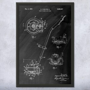 Framed Weed Whacker Wall Art Print Grounds Keeper Landscaper - Etsy