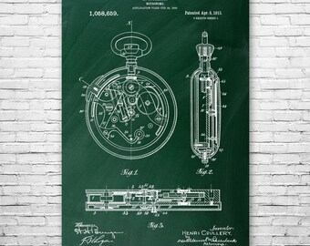 Pocket Watch Print - Etsy