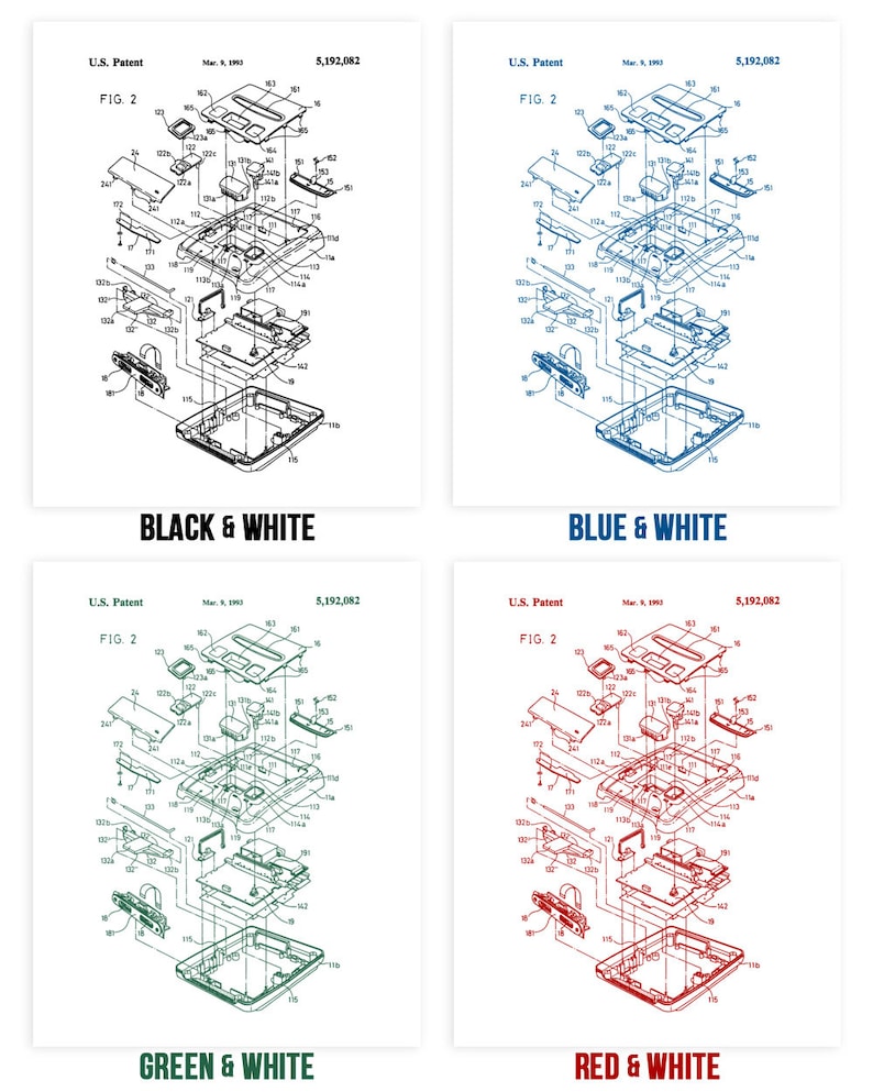 Super Famicom Exploded View Poster Print Nintendo Japanese | Etsy